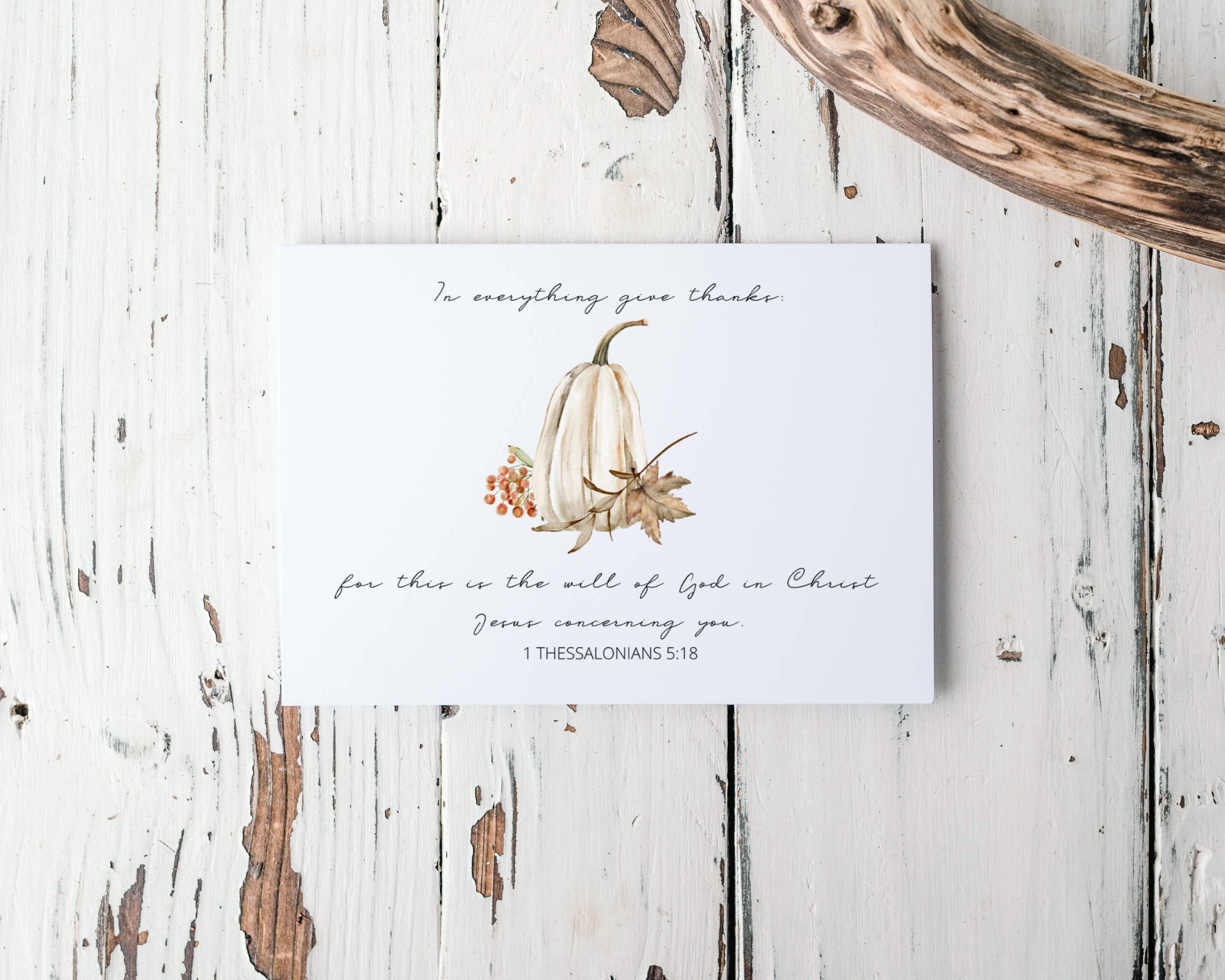 Fall Notecards Give Thanks Notecards Autumn Notecards - Etsy