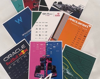 F1 Autograph Cards - Etsy