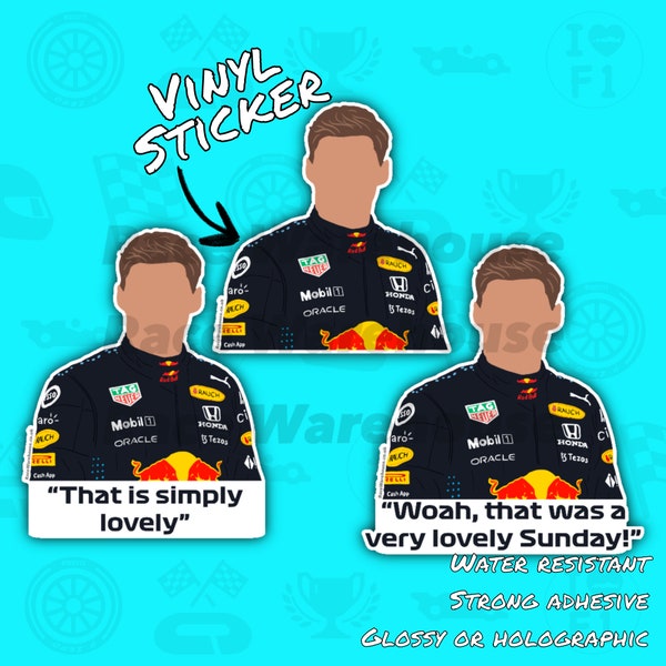 Max Verstappen Sticker - Etsy