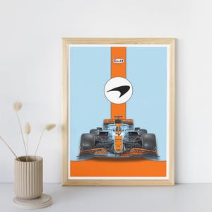 Mclaren F1 'gulf Livery' Poster Print 2021 Season / Print / Formula 1 ...