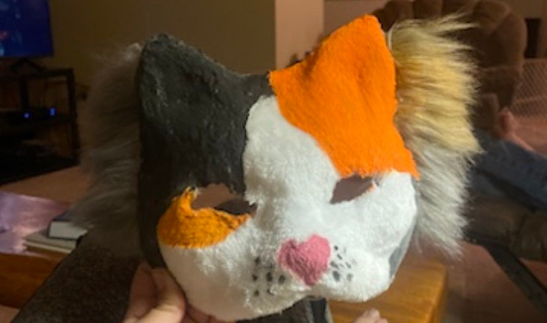 Calico Cat Mask - Etsy Australia