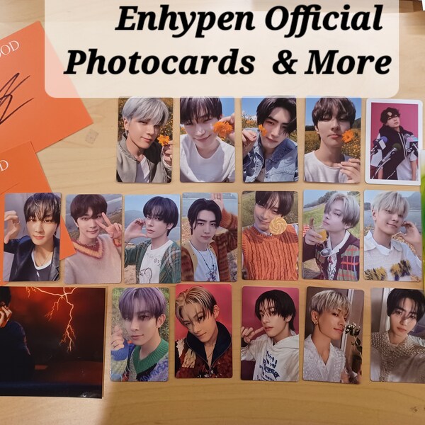Enhypen Photocards - Etsy