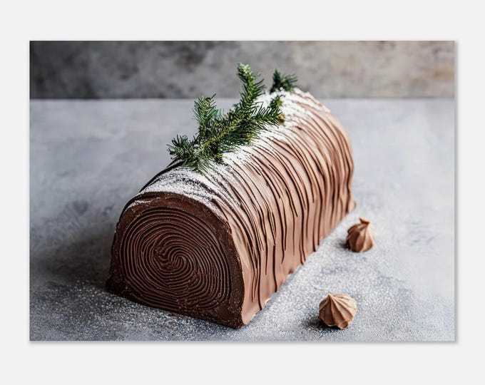 Brownie Yule Log - Etsy UK
