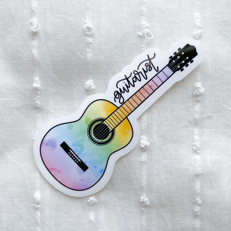 Guitar Sticker - Etsy
