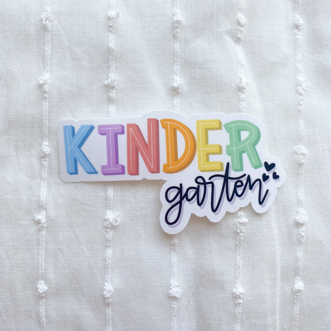 Kindergarten Sticker, Kindergarten Teacher Sticker - Etsy