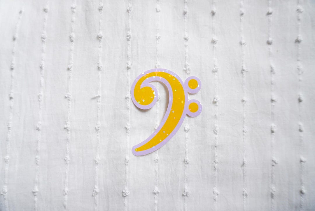 Bass Clef Sticker, Musician Sticker, Music Teacher Sticker, Music Gift ...