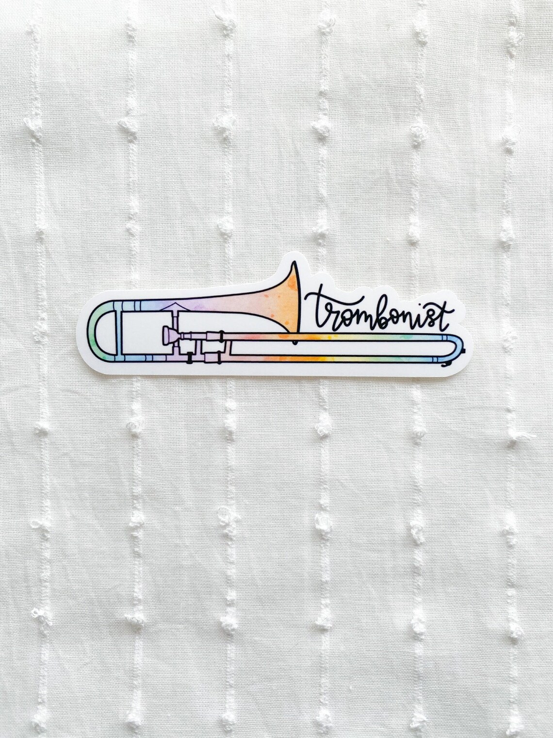 Trombone Sticker Trombone Decal Instrument Decal Waterproof - Etsy
