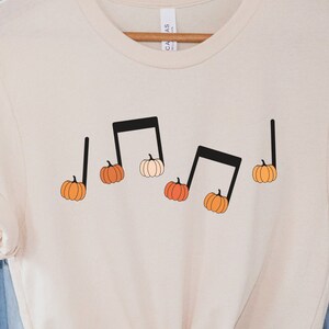 Pumpkin Music Note T-shirt Fall Music Teacher Tee Halloween - Etsy