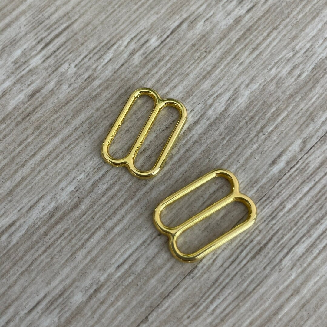 12mm Gold Sliders, Sliders for Lingerie - Etsy