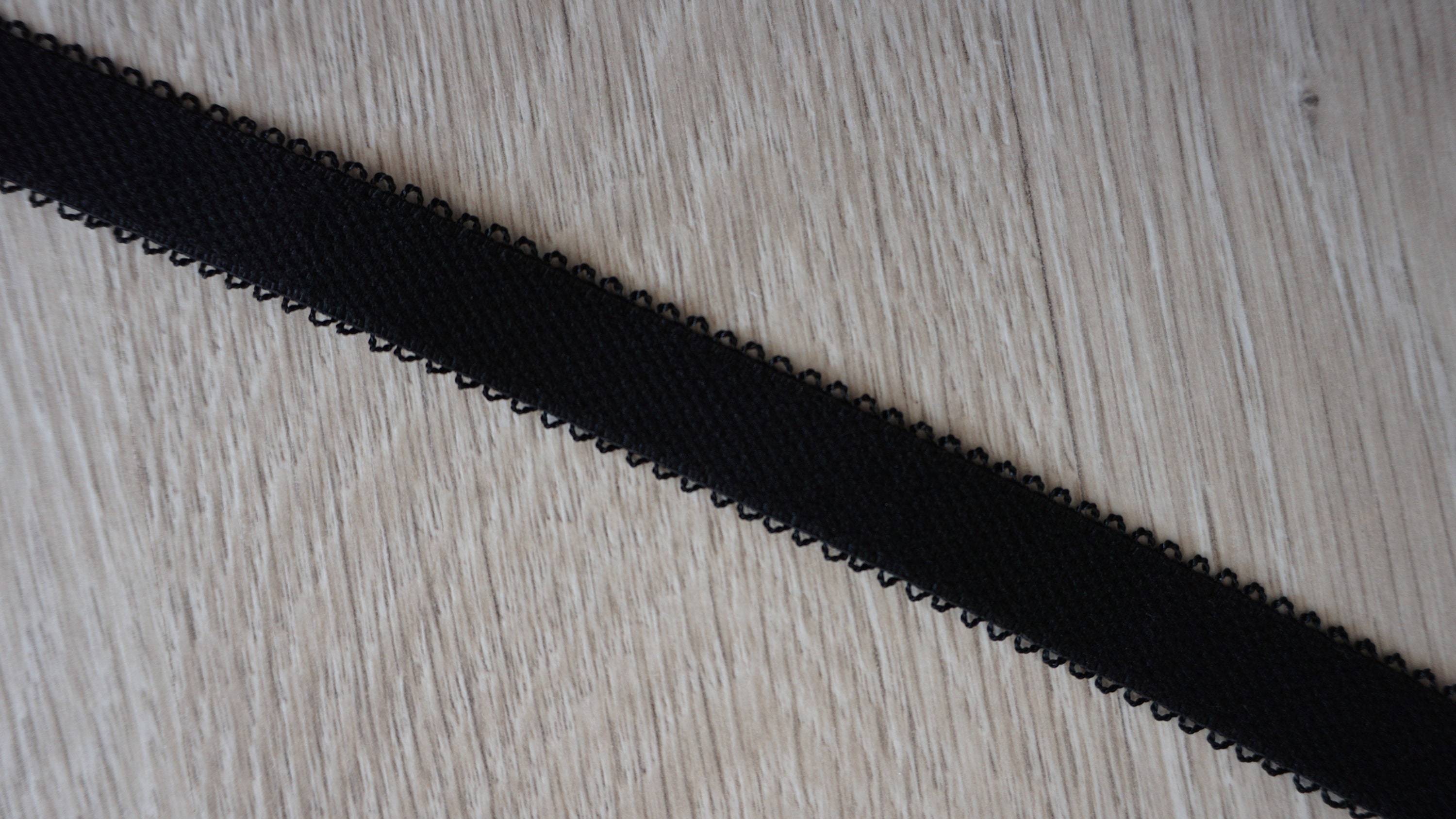 Black Scalloped Strap Elastic, 14mm, Bra Elastic - Etsy