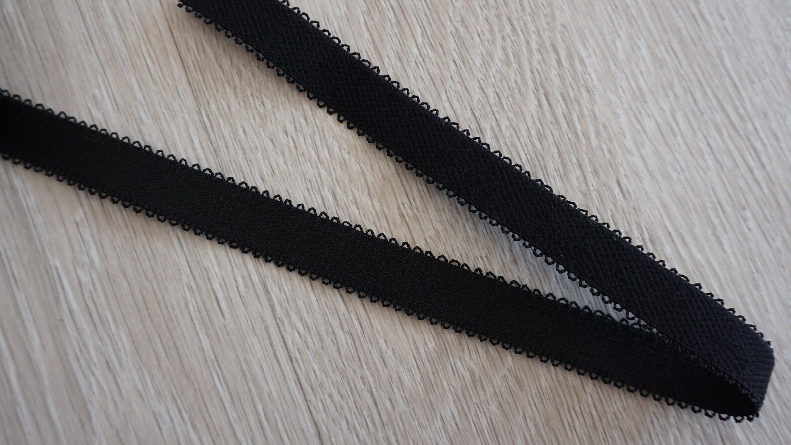 Black Scalloped Strap Elastic, 14mm, Bra Elastic - Etsy