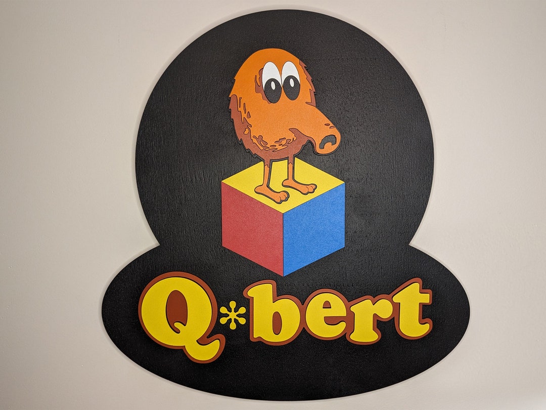 Q-bert Laser Cut Layered Wall Art | Retro Video Game Art | Video Game ...