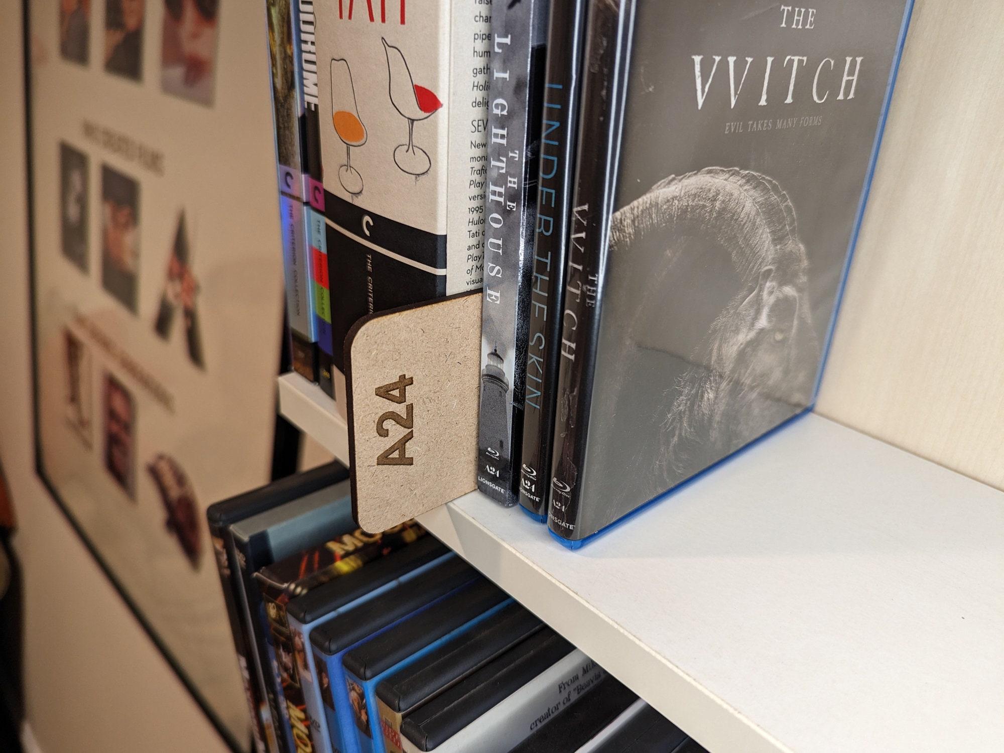 Movie Collection Display Tags - Genre Basic Premium | Wood Movie ...