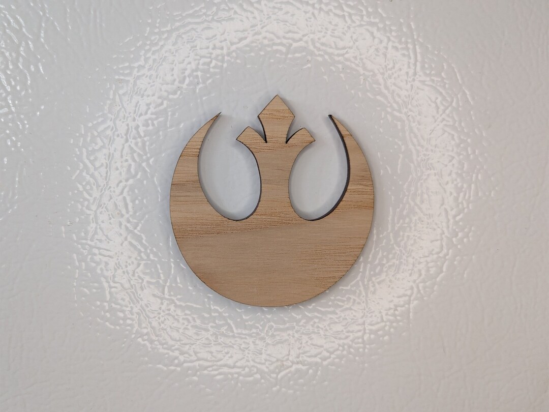 Rebel Alliance Magnet - Ash Wood | Laser Cut and Engraved Wood Magnet ...