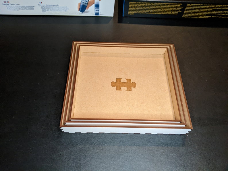 Puzzle Piece Sorting Tray Set Laser Cut and Engraved Nested Puzzle ...