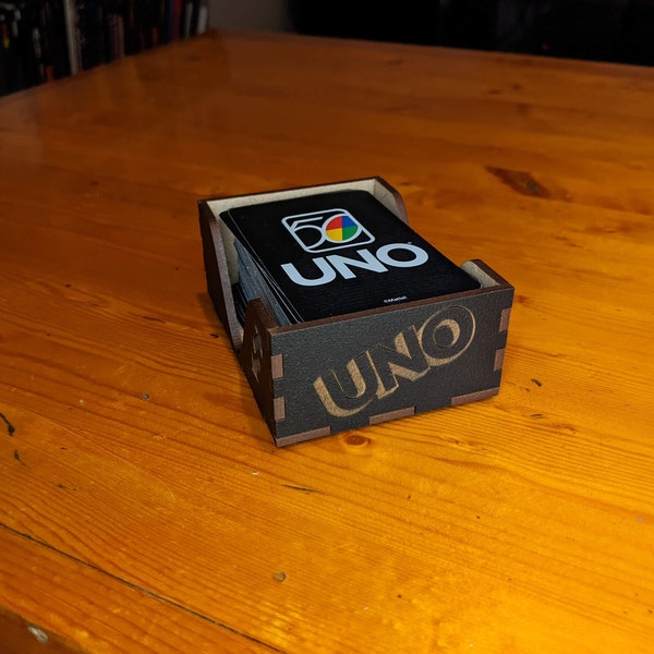 Wood Uno Card Holder - Etsy