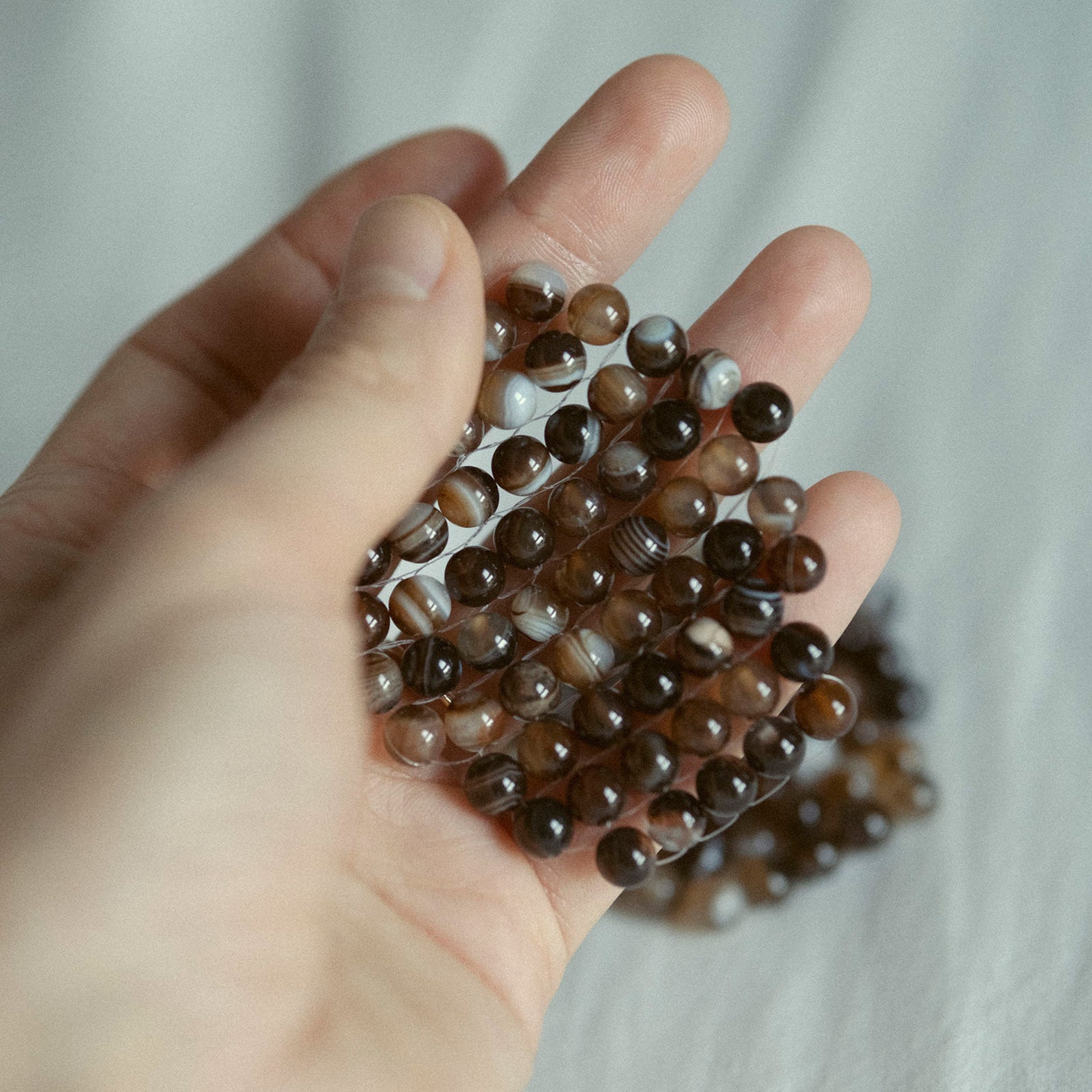 Natural Dark Agate Eye Patches pair Sustainable Natural Eye Patcheseye ...