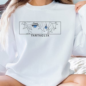 Tartaglia Childe Genshin Impact Embroidered Unisex Hoodie Sweatshirt ...