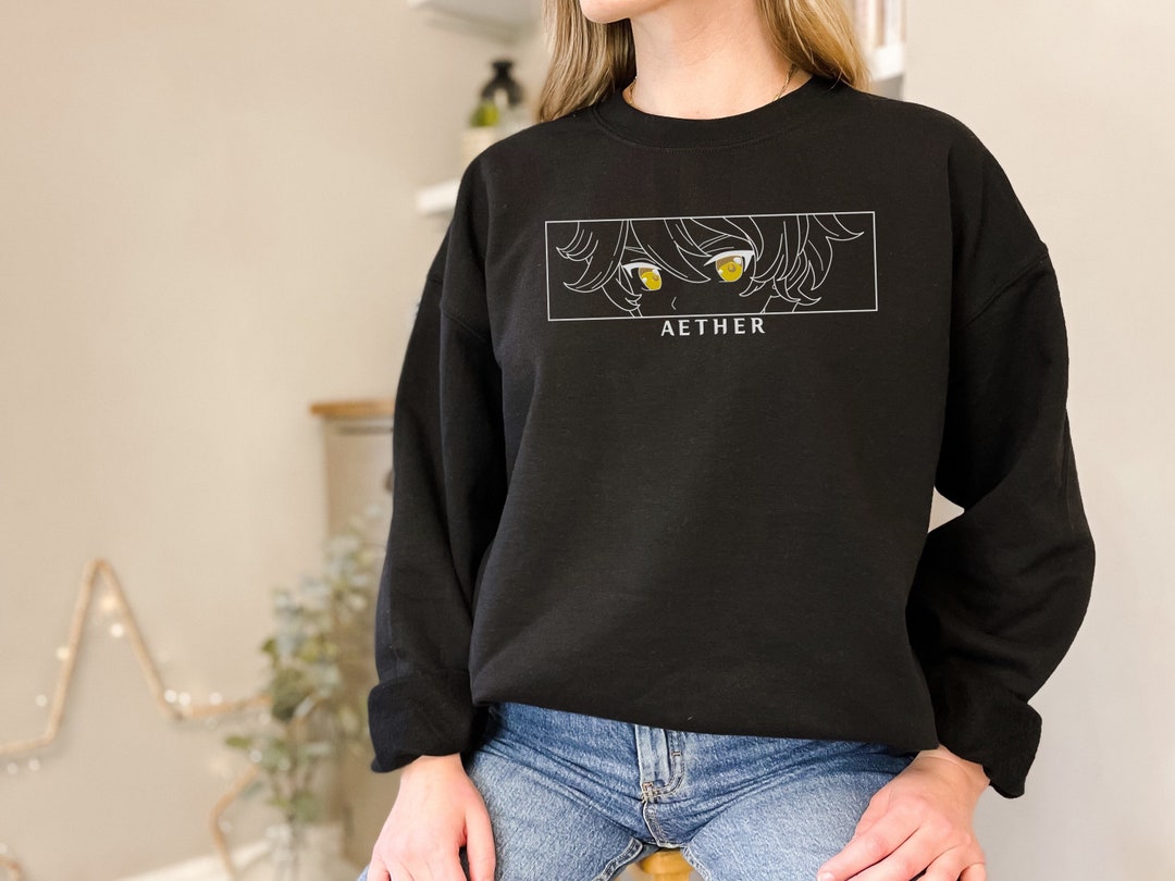 Aether Genshin Impact Embroidered Hoodie Sweatshirt Unisex, Genshin ...