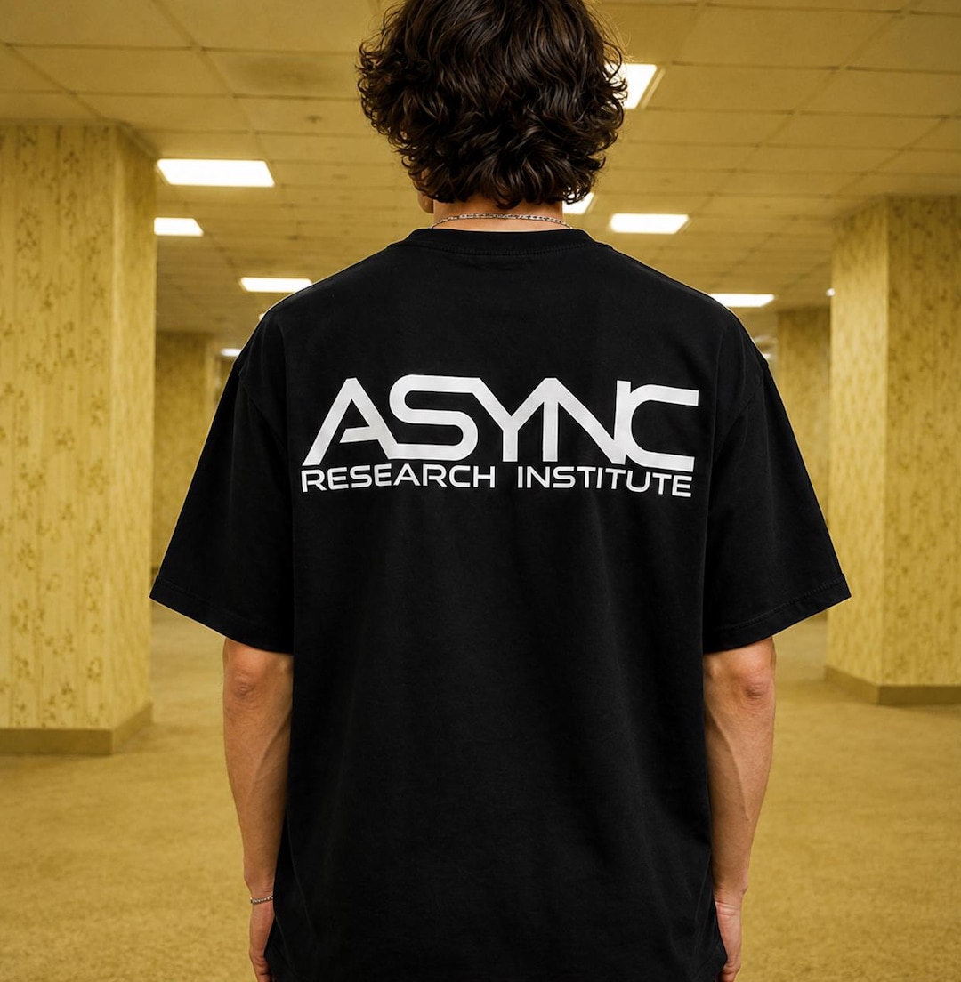 Async Research Institute Pixel Graphic Tee, Liminal Space Horror Shirt ...