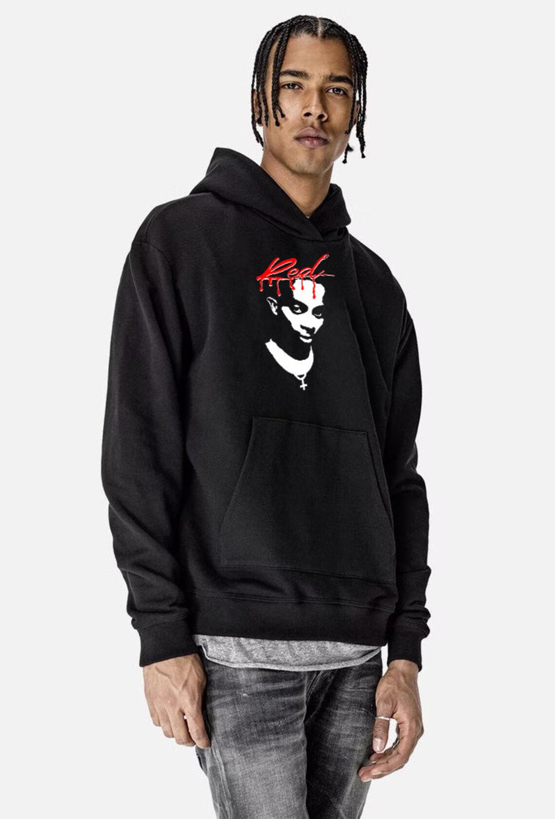 Playboi Carti "red"/ Punk Hoodie, Ghotic Hoodie, Aesthetic Clothing ...