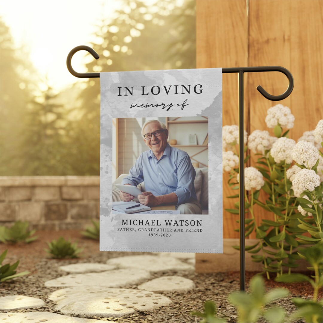 Personalized Memorial Garden Flag, in Memory of Garden Flags, Custom ...