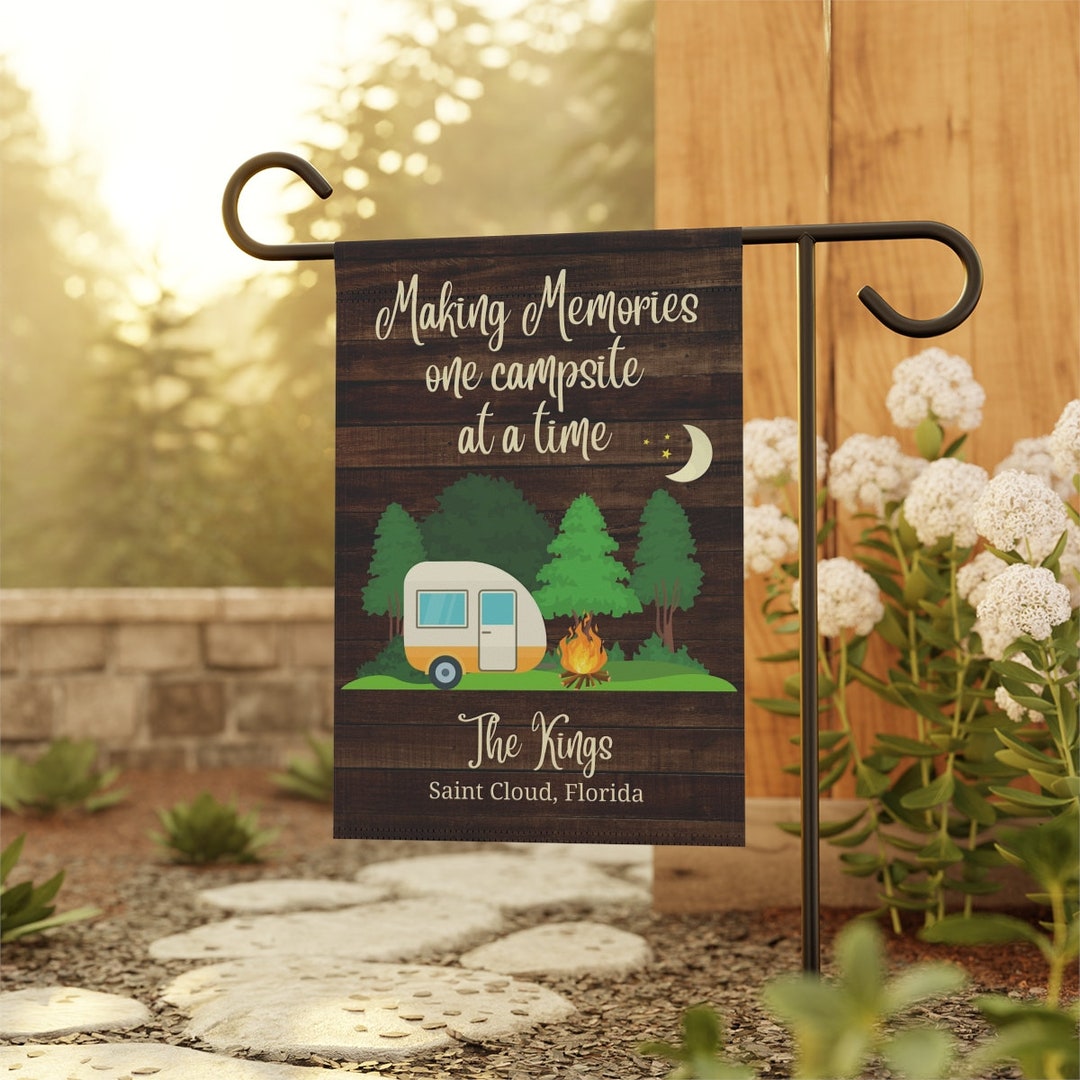 Personalized Camper Flag, Garden Flag, Camping Flag, Camper Flag ...