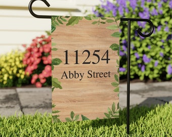 Address Garden Flag - Etsy
