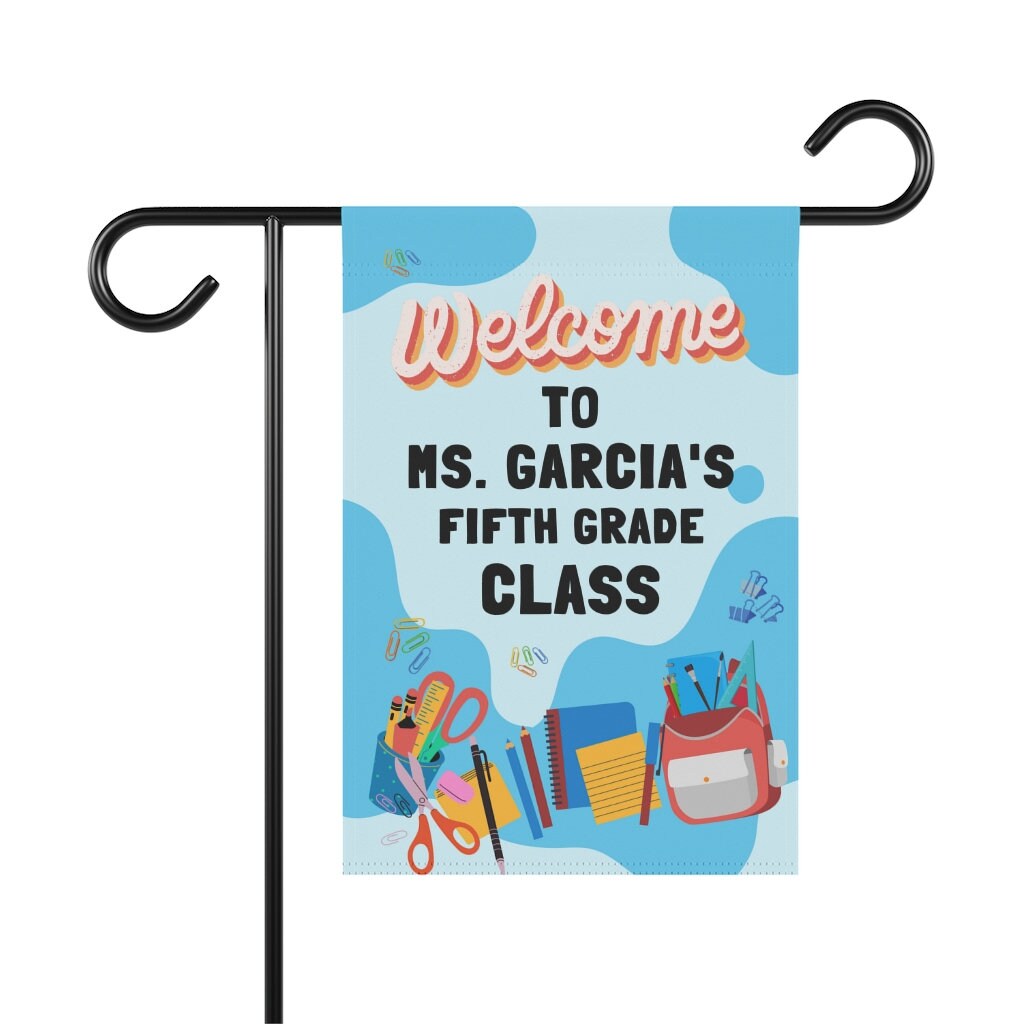 Personalized Teacher Flag Classroom Flag Class Flag School - Etsy