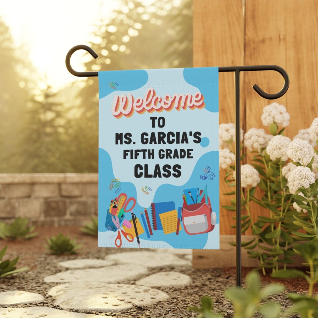 Personalized Teacher Flag Classroom Flag Class Flag School - Etsy