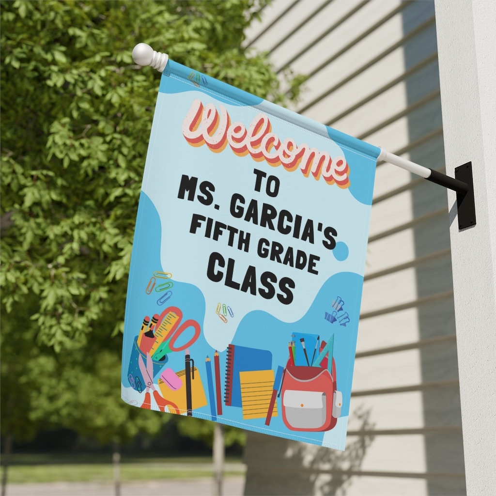 Personalized Teacher Flag Classroom Flag Class Flag School - Etsy