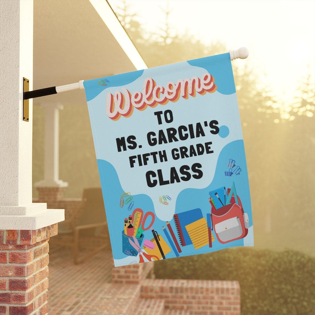 Personalized Teacher Flag Classroom Flag Class Flag School - Etsy