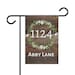 Personalized Address Garden Flag, Spring Garden Flag, Summer Garden ...