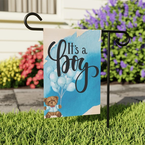 It's A Boy Garden Flag Gender Reveal Flag It's A Boy - Etsy
