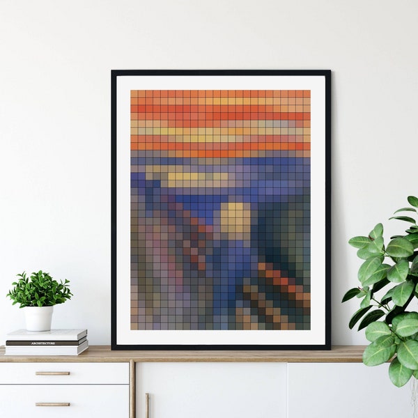 Scream Pixel Art - Etsy