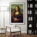 Mona Lisa Pixel Art, Leonardo Da Vinci, Printable Wall Art, 8 Bit Art ...