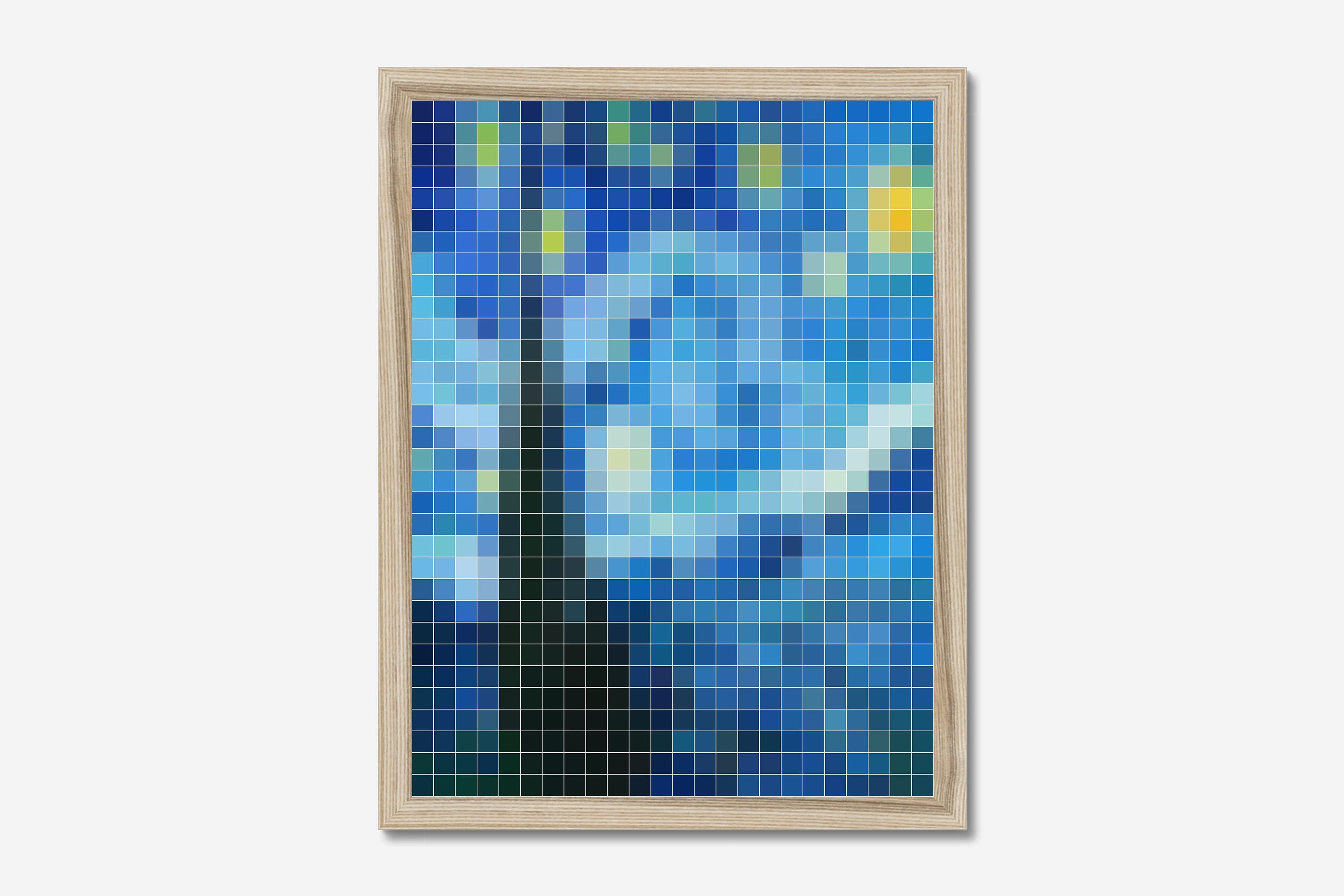 Van Gogh the Starry Night Pixel Art Printable Wall Art 8 Bit - Etsy ...