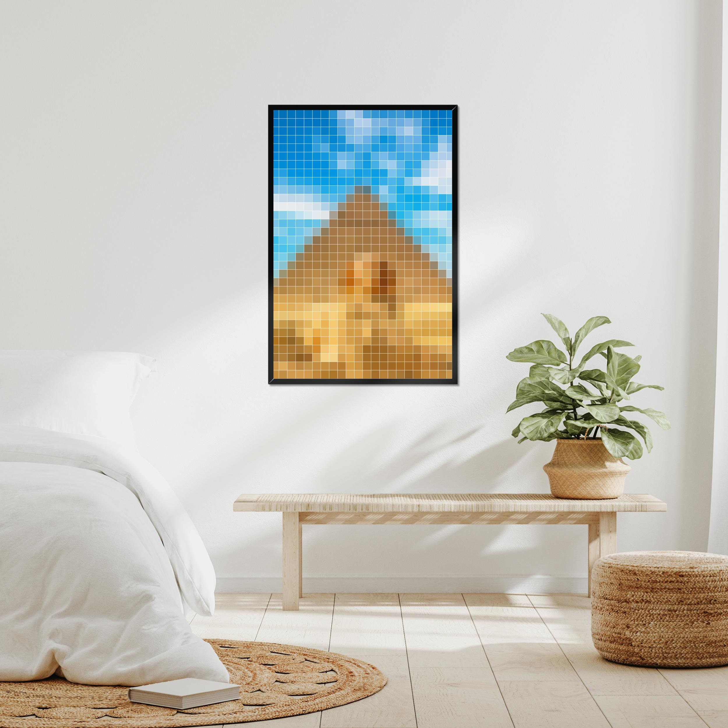 Pyramids of Giza Pixel Art Printable Wall Art Pixelated - Etsy