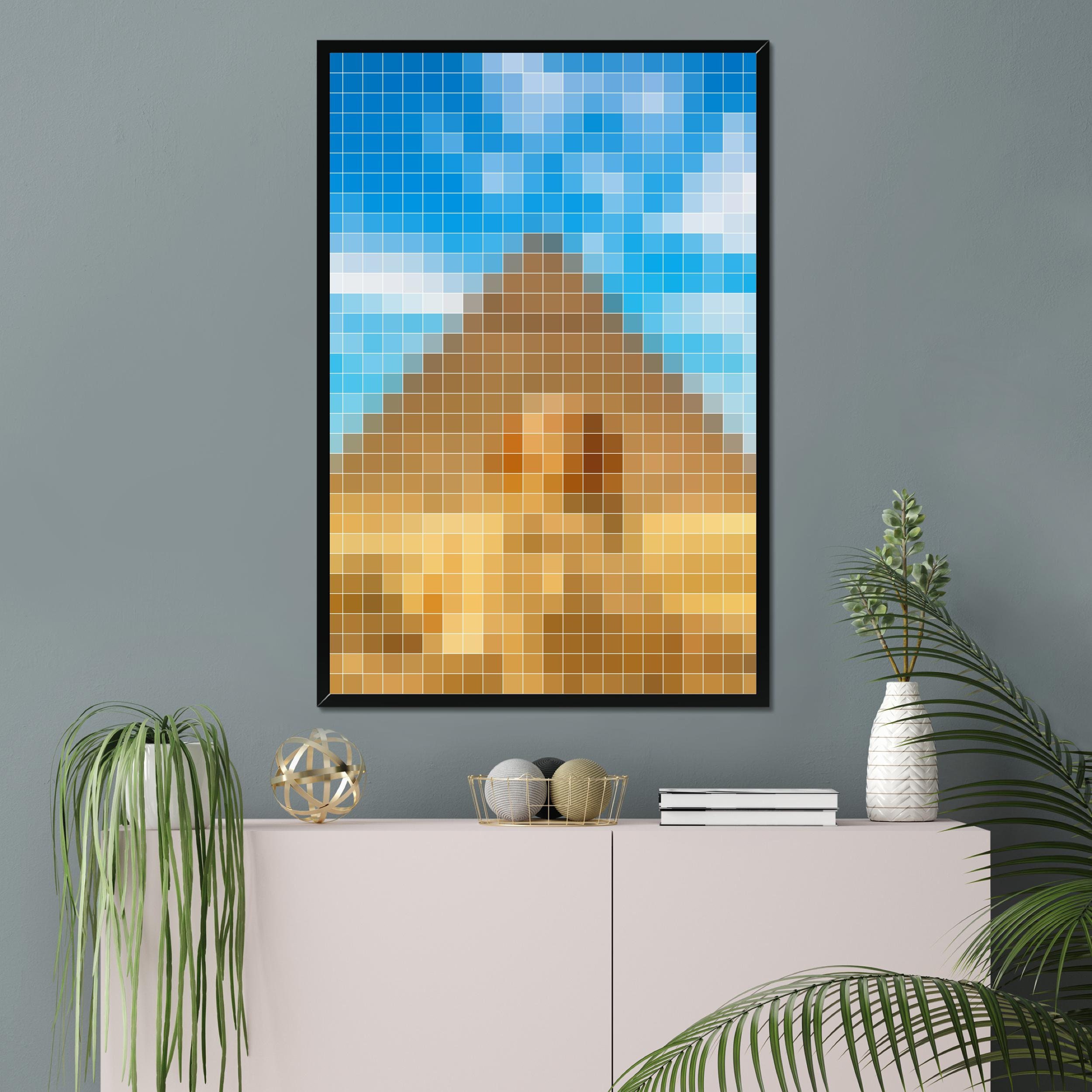Pyramids of Giza Pixel Art Printable Wall Art Pixelated - Etsy