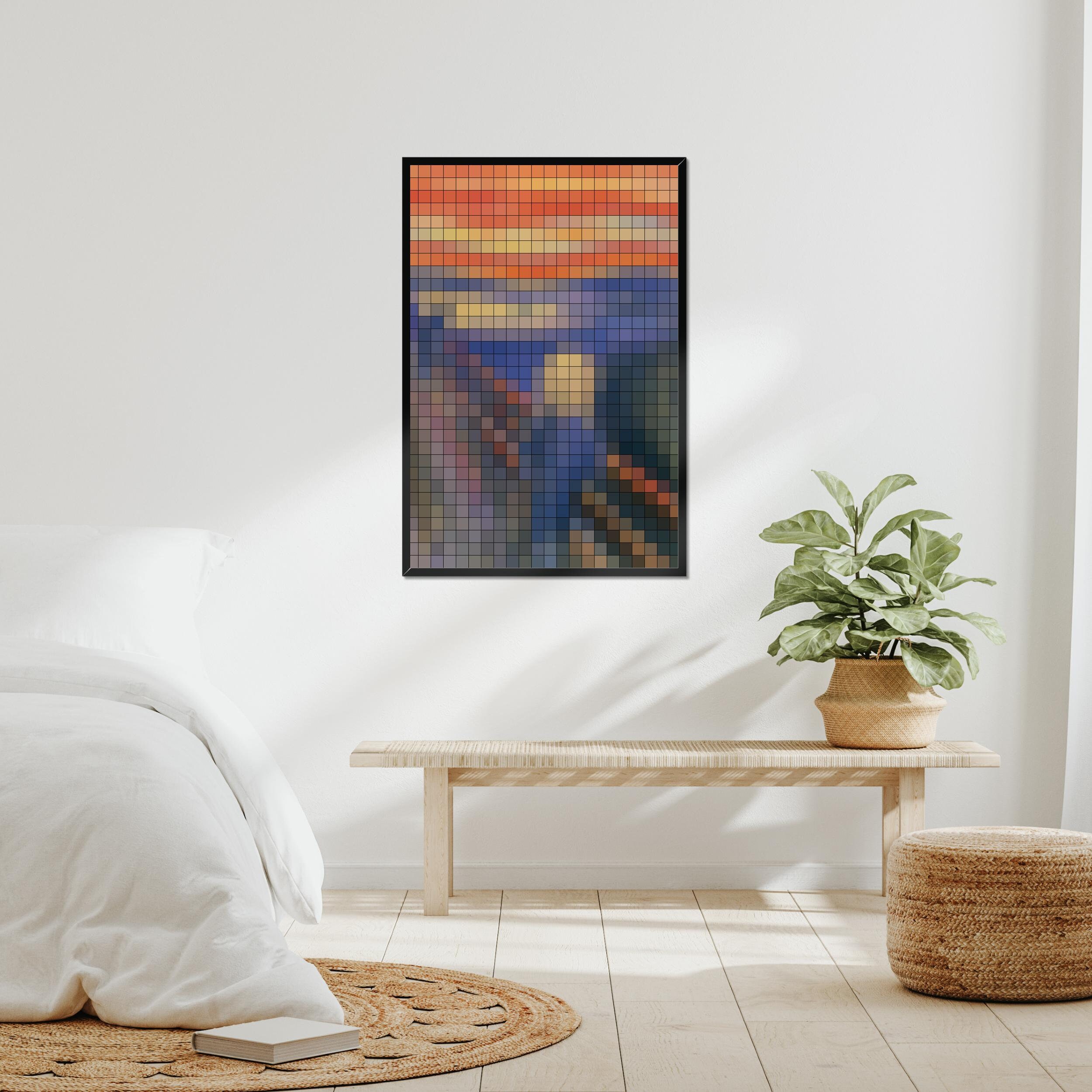 Edvard Munch the Scream Pixel Art, Printable Wall Art, 8 Bit Art ...