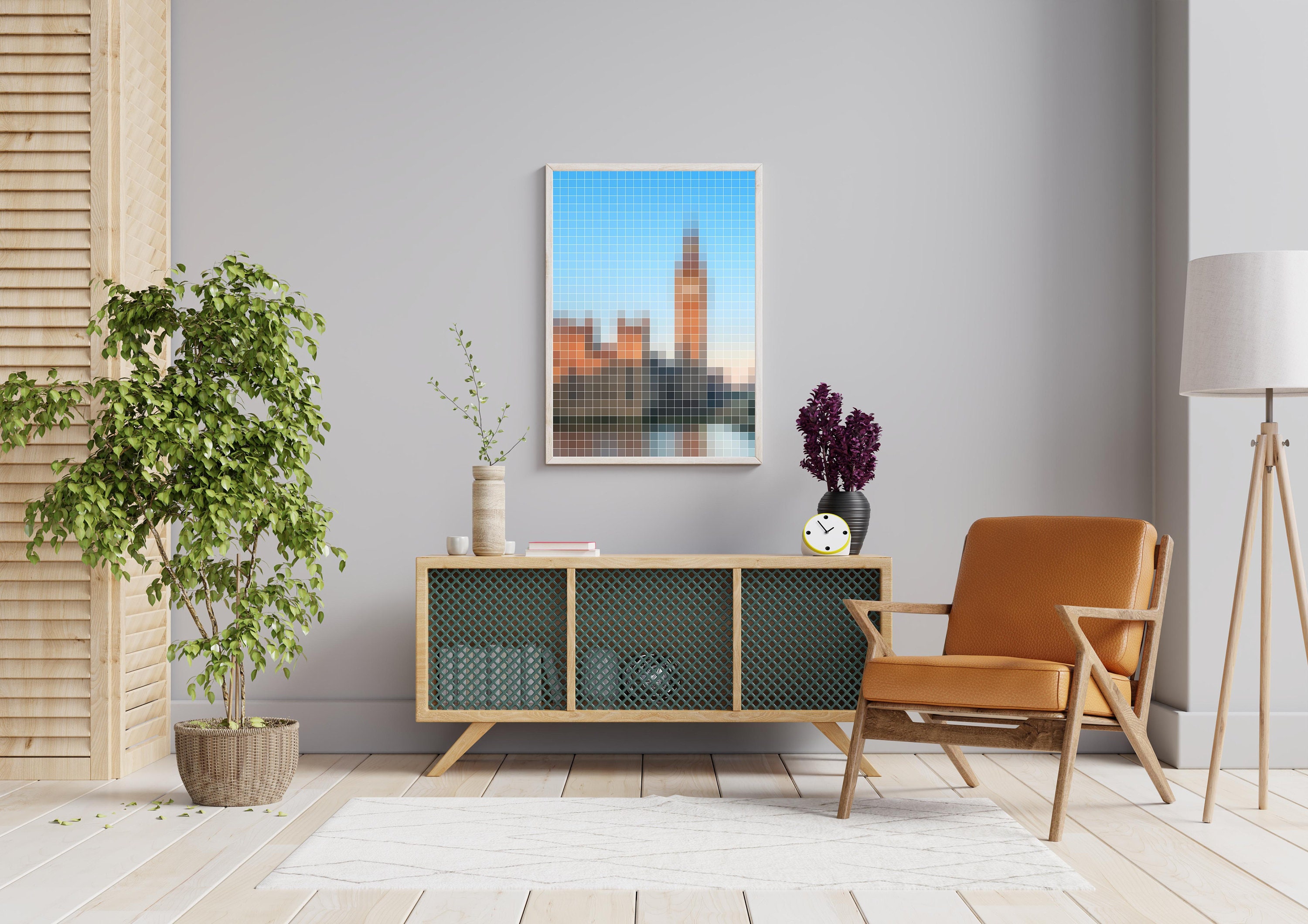 London Big Ben Pixel Art Printable Wall Art Pixelated - Etsy