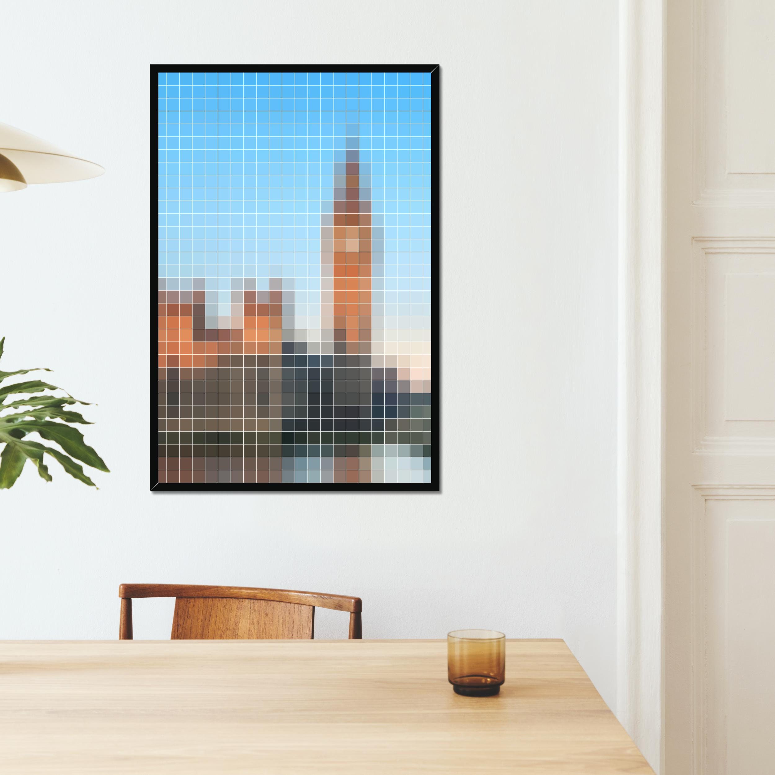 London Big Ben Pixel Art Printable Wall Art Pixelated - Etsy