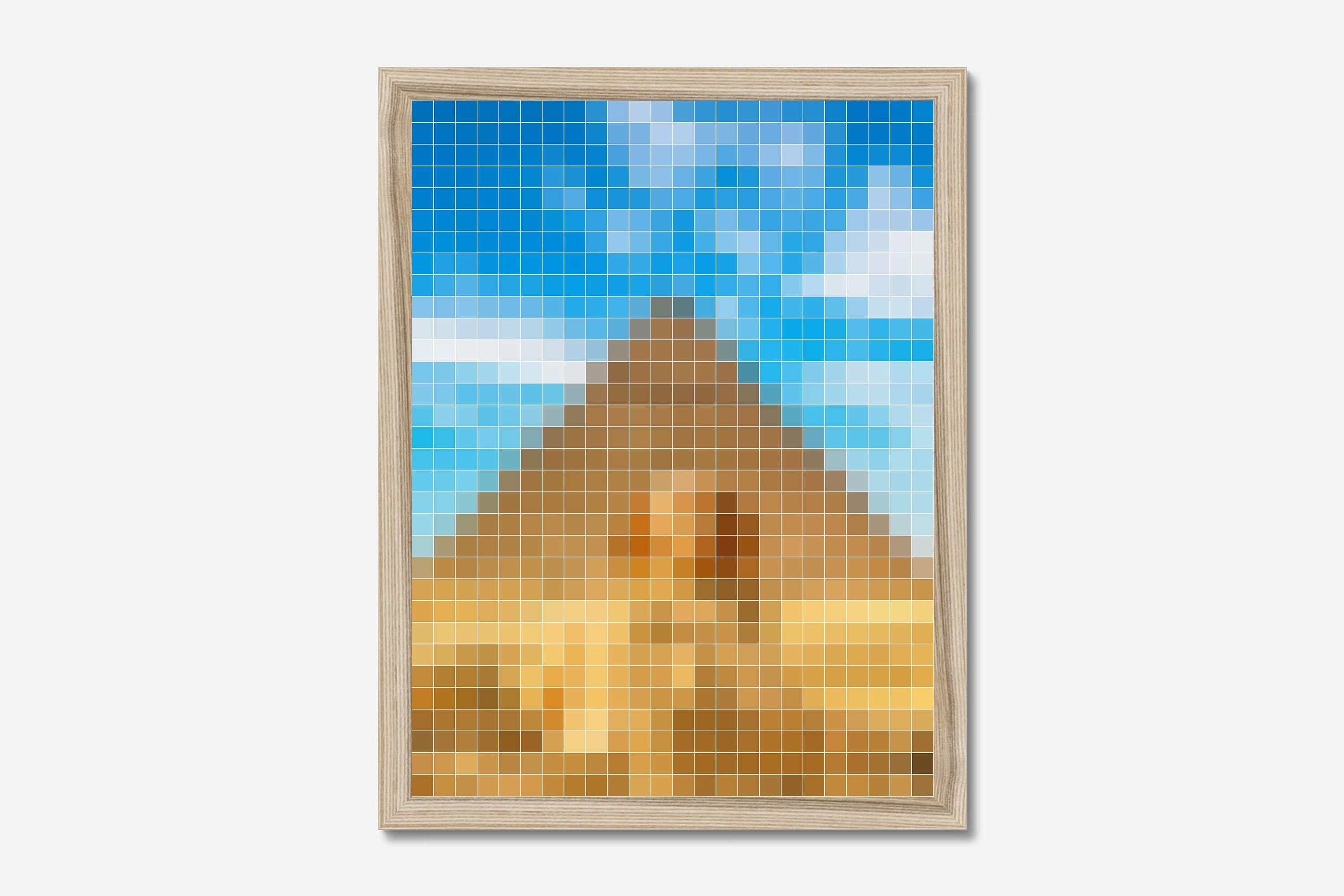 Pyramids of Giza Pixel Art Printable Wall Art Pixelated - Etsy