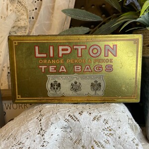 Vintage Lipton Tea Box - Etsy