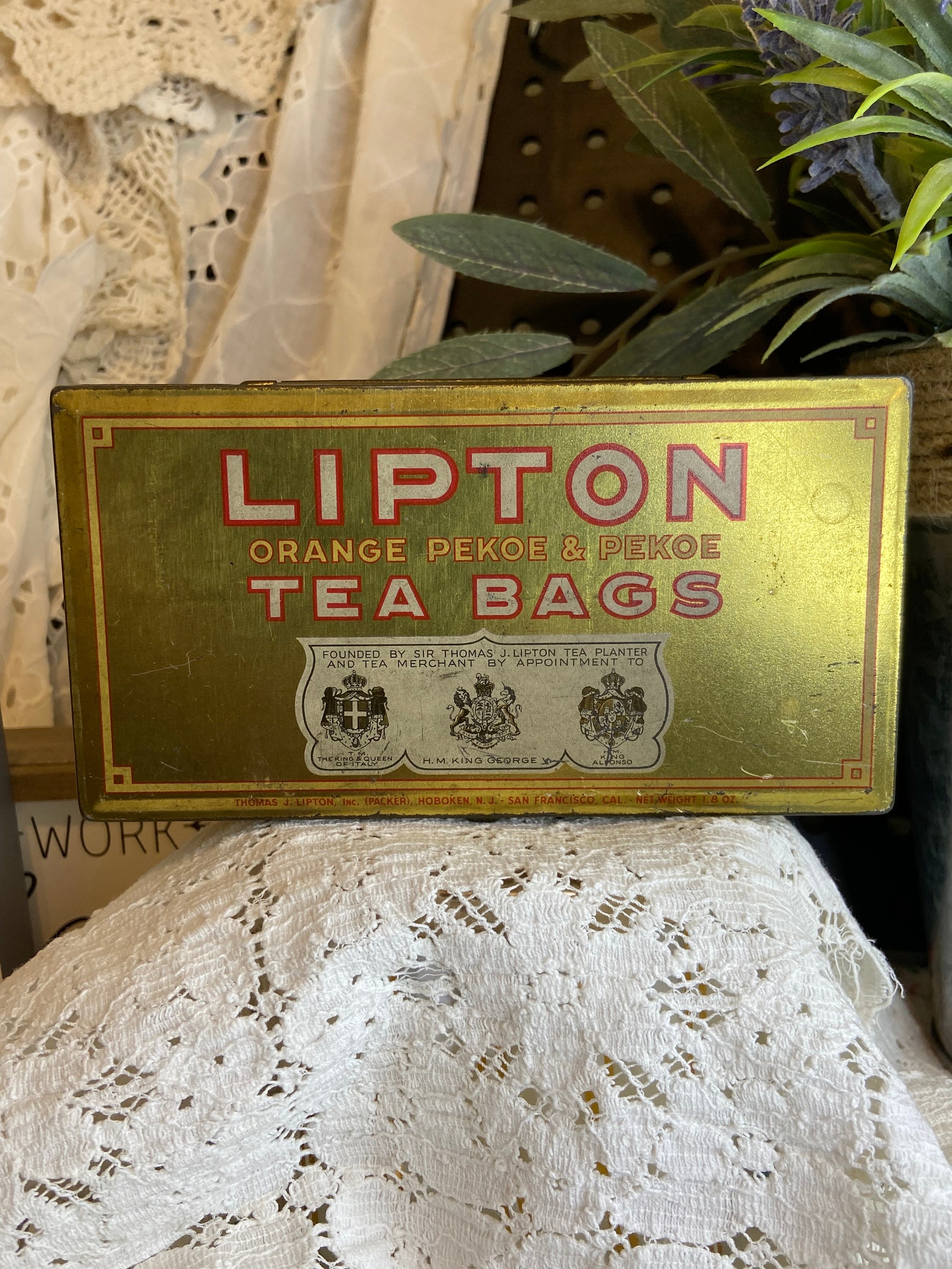 Vintage Lipton Tea Box - Etsy