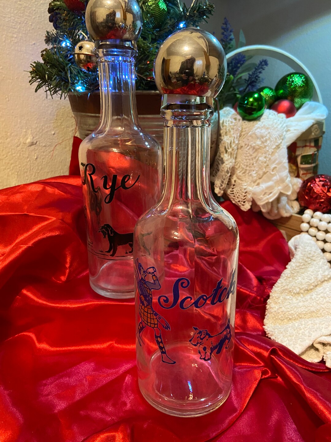 Art Deco Scotch and Rye Decanters - Etsy