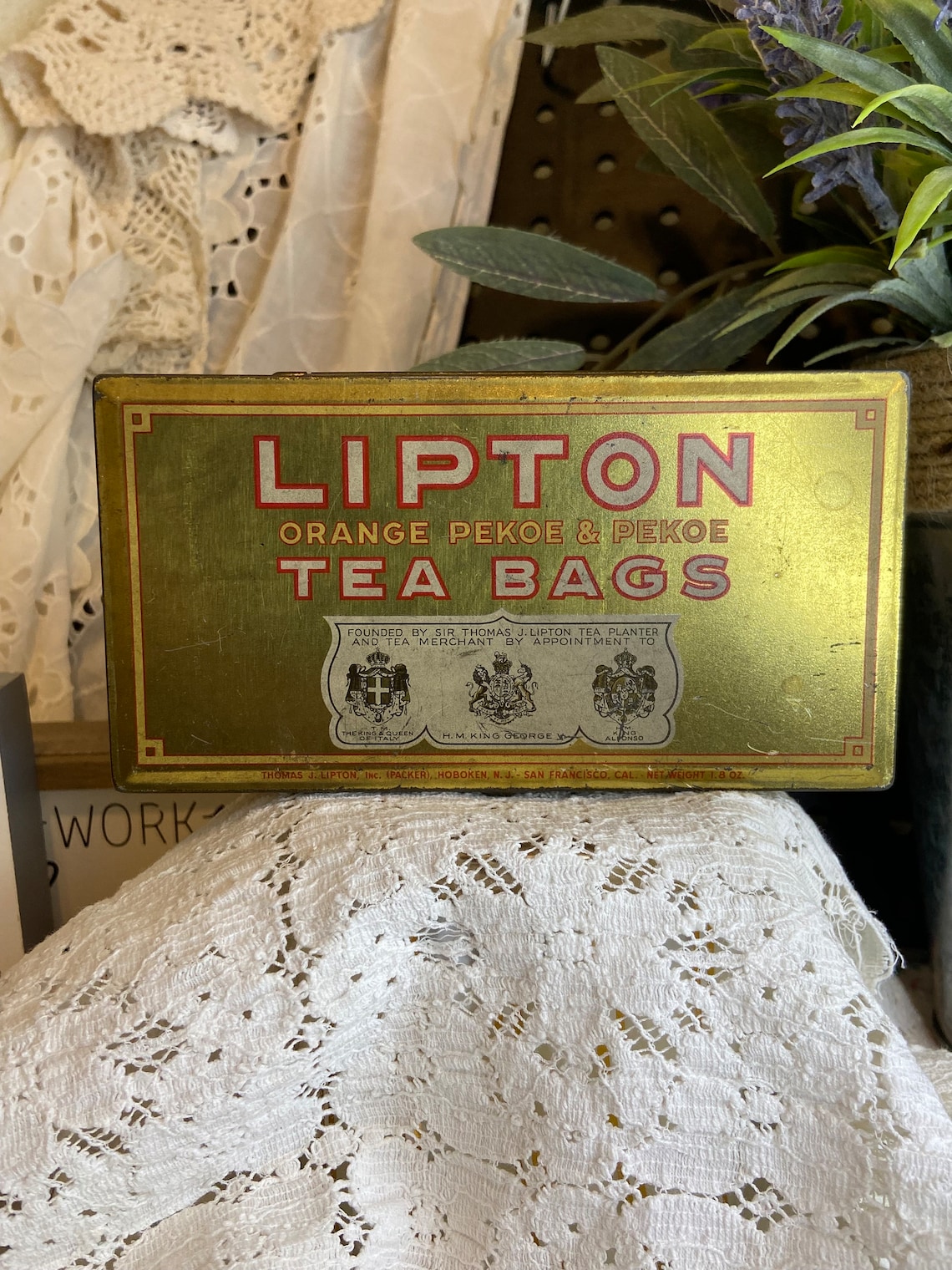 Vintage Lipton Tea Box - Etsy