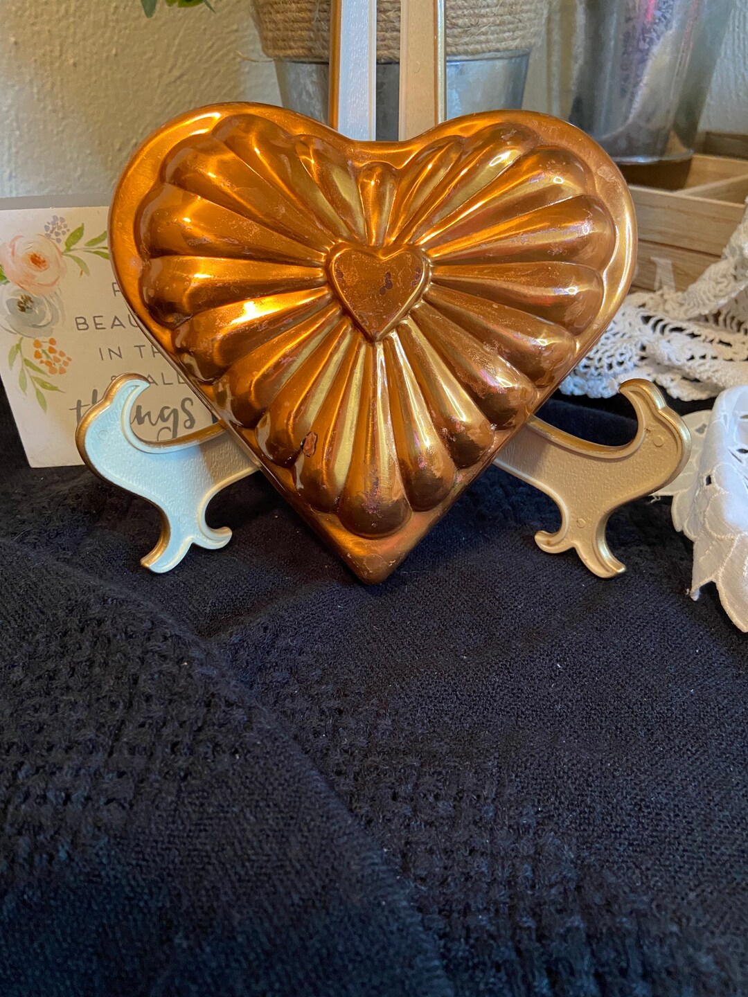 ODI Solid Copper Heart Shaped Jello Mold Made in Portugal - Etsy