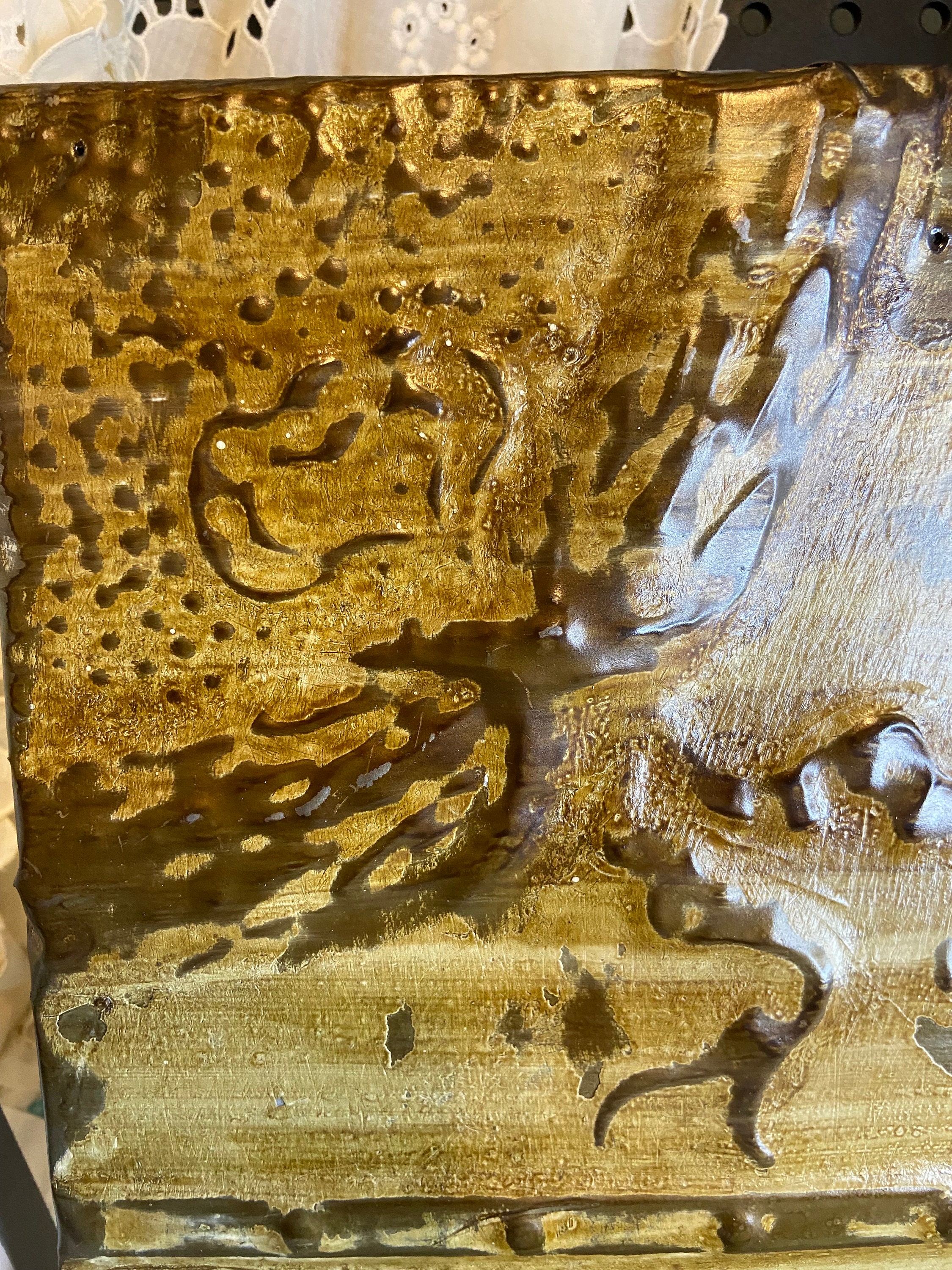 Metal Ceiling Tile Artwork - Etsy