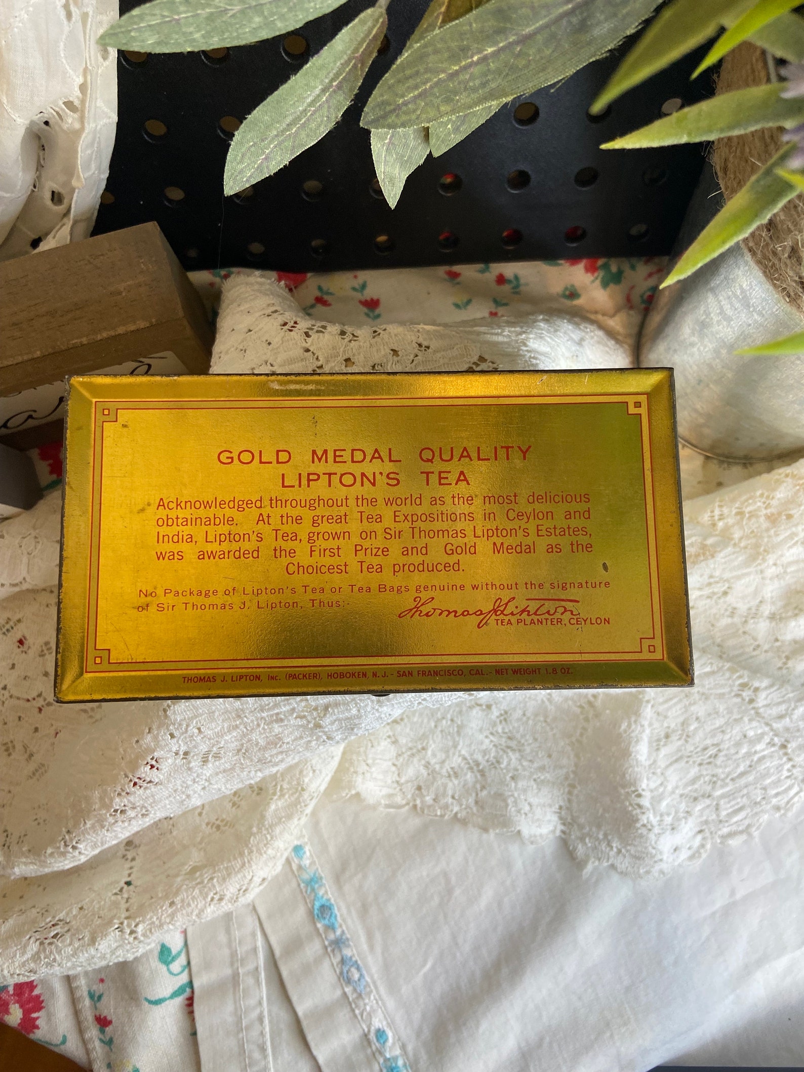 Vintage Lipton Tea Box - Etsy